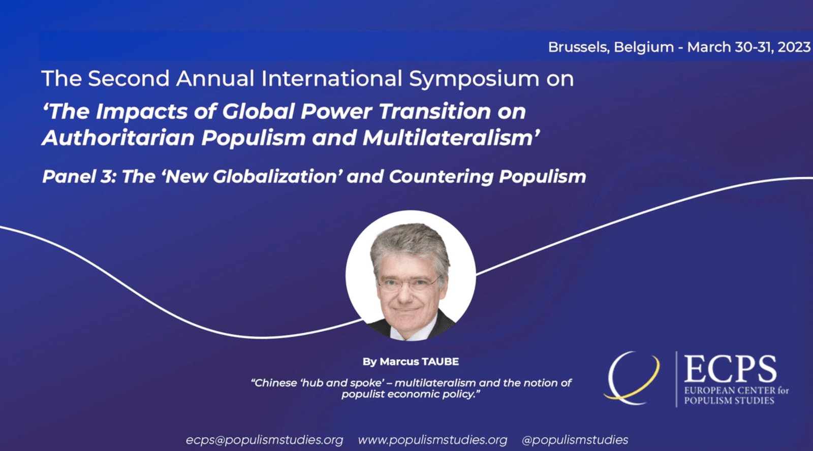 “Chinese ‘hub and spoke’ – multilateralism and the notion of populist ...