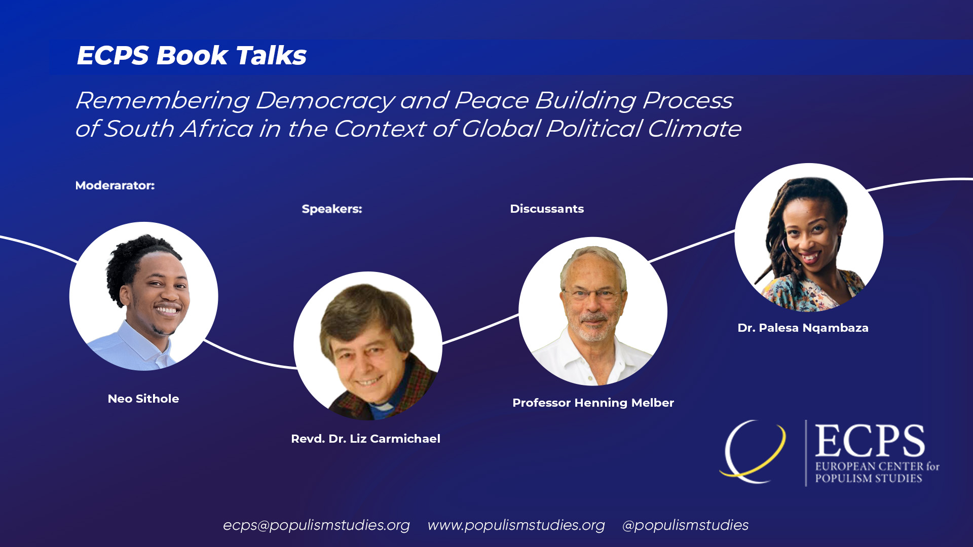 ECPS Book Talk: Remembering Democracy and Peace Building Process of South Africa in the Context ...