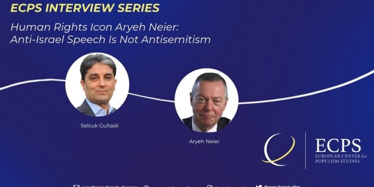 Human Rights Icon Aryeh Neier: Anti-Israel Speech Is Not Antisemitism ...