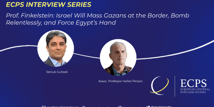 Prof. Finkelstein: Israel Will Mass Gazans at the Border, Bomb ...